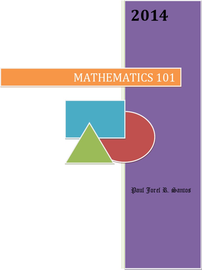 Mathematics 101 | PDF | Set (Mathematics) | Polynomial