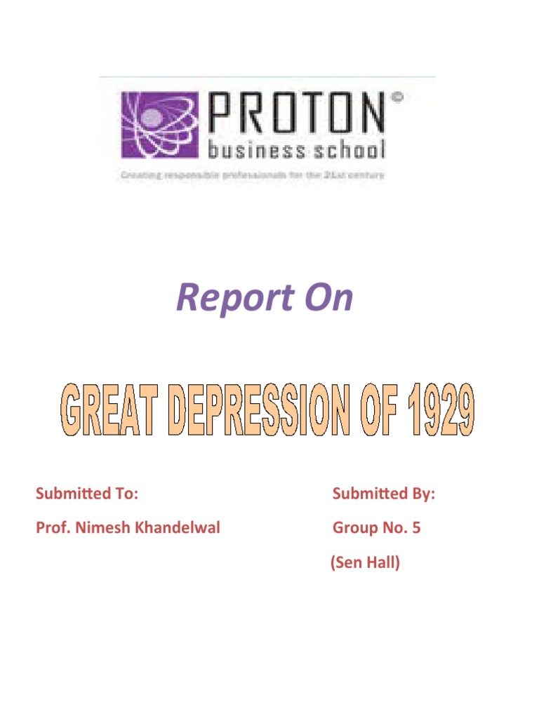 Great Depression Of 1929 Pdf Great Depression Deflation