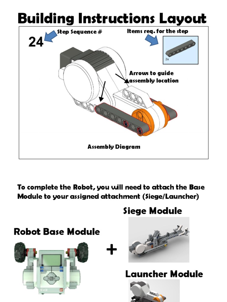 Building Instructions Layout: Step Sequence # Items Req. For The Step ...