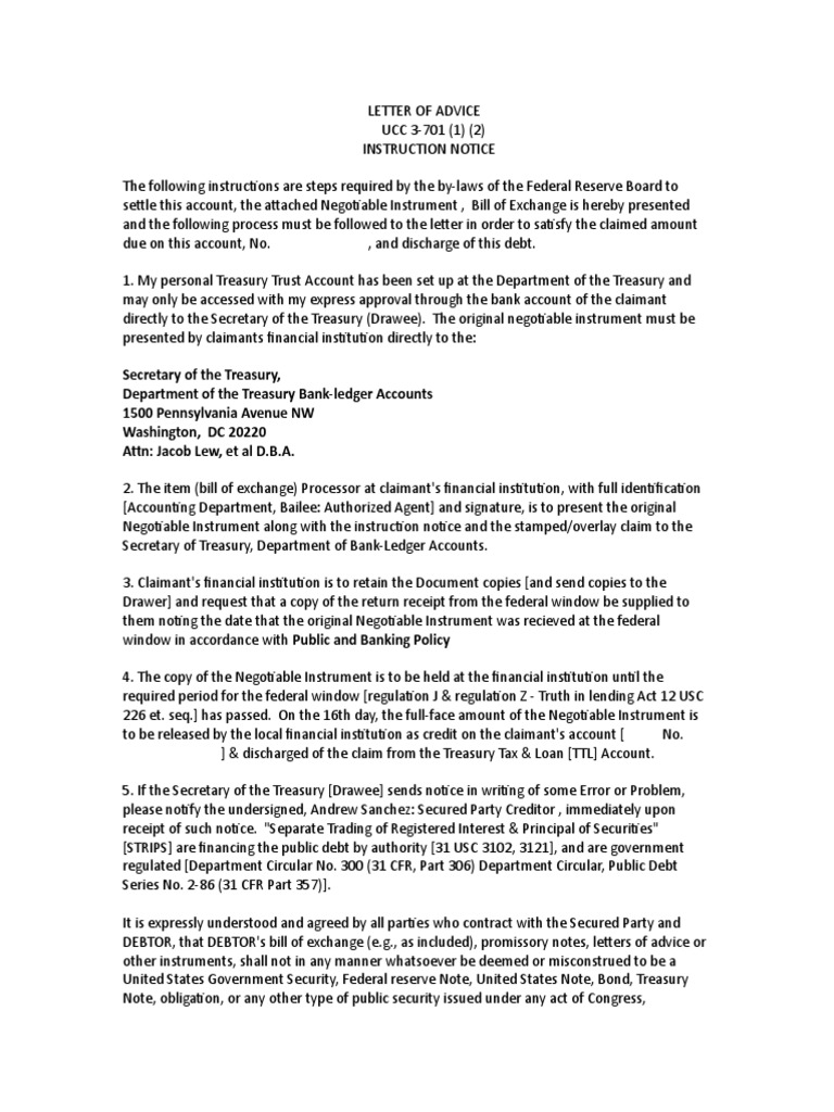 Letter of Advice | PDF | Promissory Note | Securities (Finance)