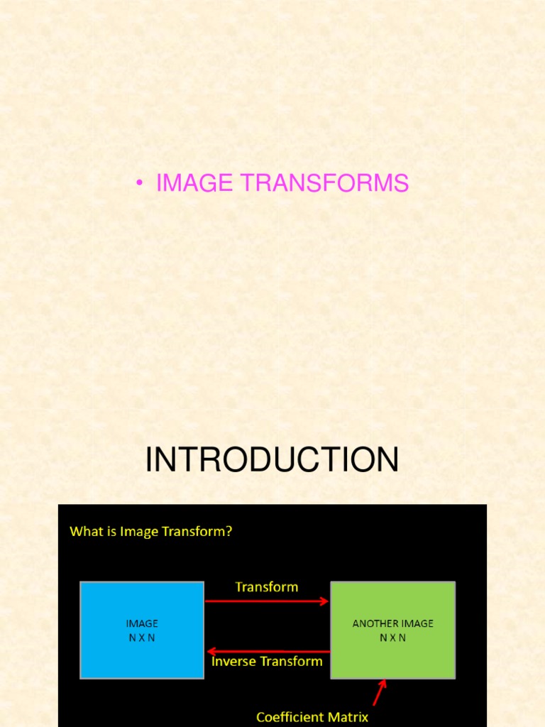 Transforms | PDF | Discrete Fourier Transform | Principal Component Analysis