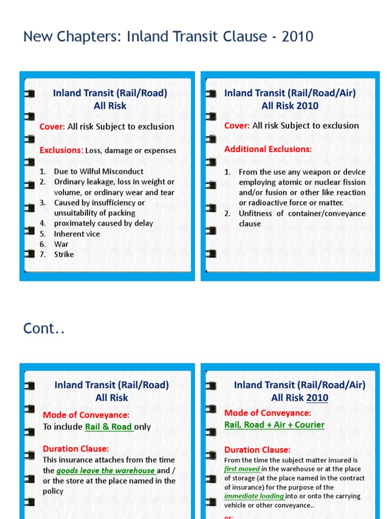 New Chapters: Inland Transit Clause - 2010 | PDF | Nuclear Weapons ...