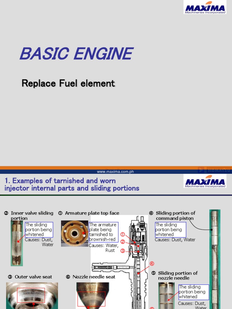 Fuel Filter Replacement Guide | PDF | Dust | Valve