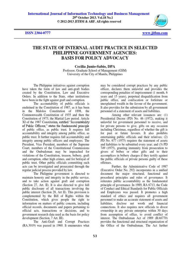 Internal Audit Manual for Local Government | PDF | Internal Audit ...