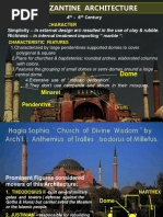 Byzantine Architecture | PDF | Dome | Vault (Architecture)