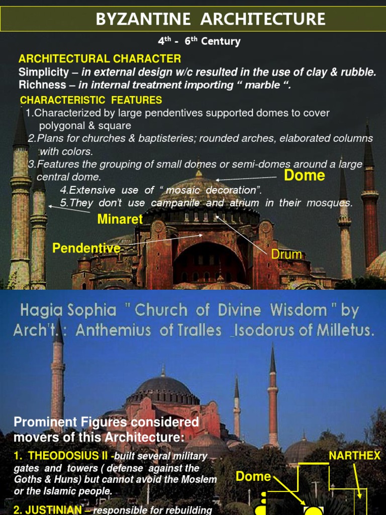 06 Byzantine PPT JPT | PDF | Dome | Architectural Styles