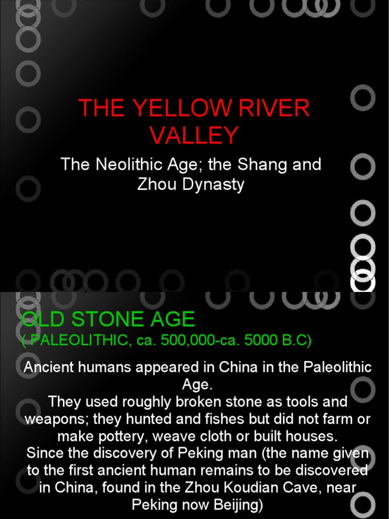 Yellow River Valley: Neolithic to Shang | PDF | Pottery | Paleolithic
