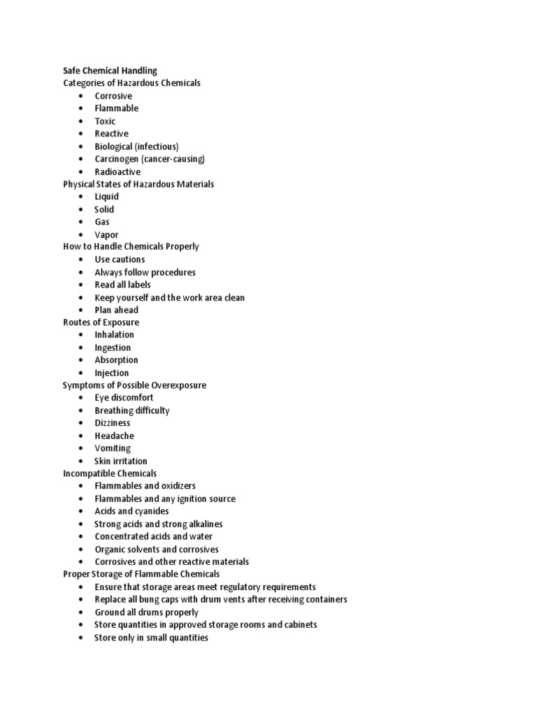 Safe Handling | PDF | Dangerous Goods | Personal Protective Equipment
