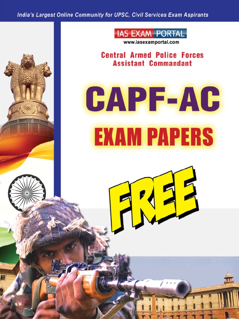 Upsc Capf-Ac Papers - Ias Exam Portal PDF | PDF | Optics | Blood