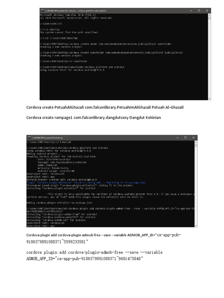 Cordova Plugin Add Cordova-Plugin-Admob-Free - Save - Variable ADMOB - APP - ID " | PDF