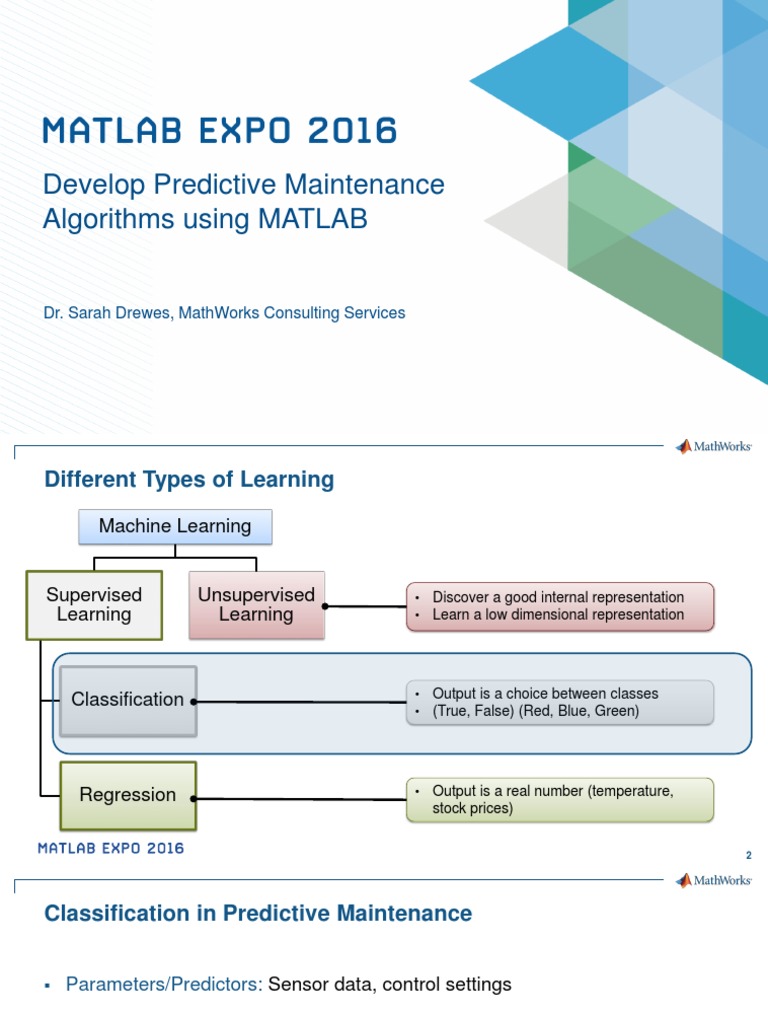 Algorithms For Predictive Maintenance Efficiently Developed With Matlab ...