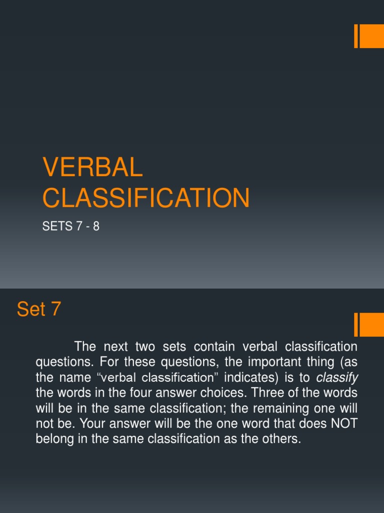 Verbal Classification | PDF | Landlord | Lease