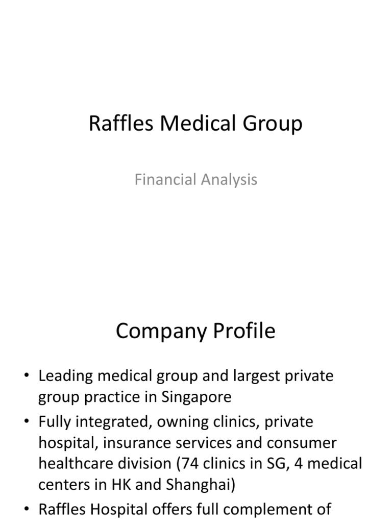 Raffles Medical Group: Financial Analysis | PDF