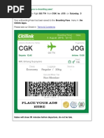 Garuda Indonesia Boarding Pass Guide | PDF | Aviation | Transport