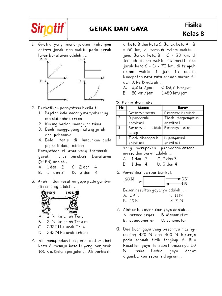 Gerak Dan Gaya | PDF