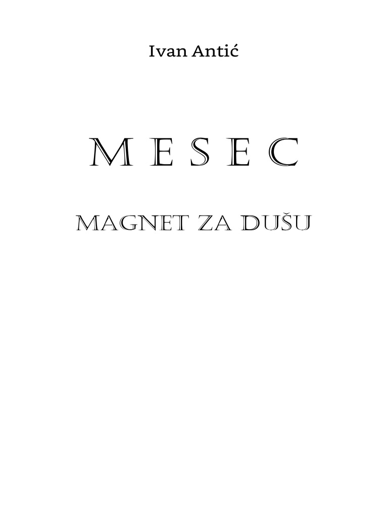 Mesec - Ivan Antic | PDF