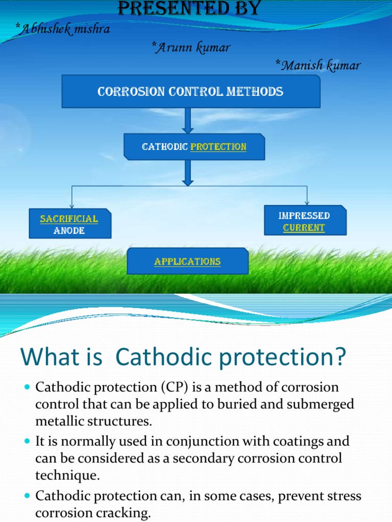 Abhishek Mishra Arunn Kumar Manish Kumar: Corrosion Control Methods ...
