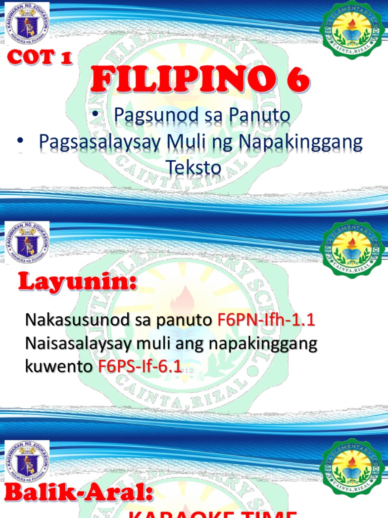 Filipino MS Powerpoint Presentation | PDF