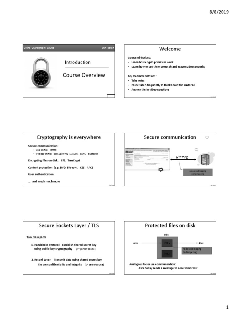 01 Intro v2 Annotated | PDF | Cryptography | Key (Cryptography)