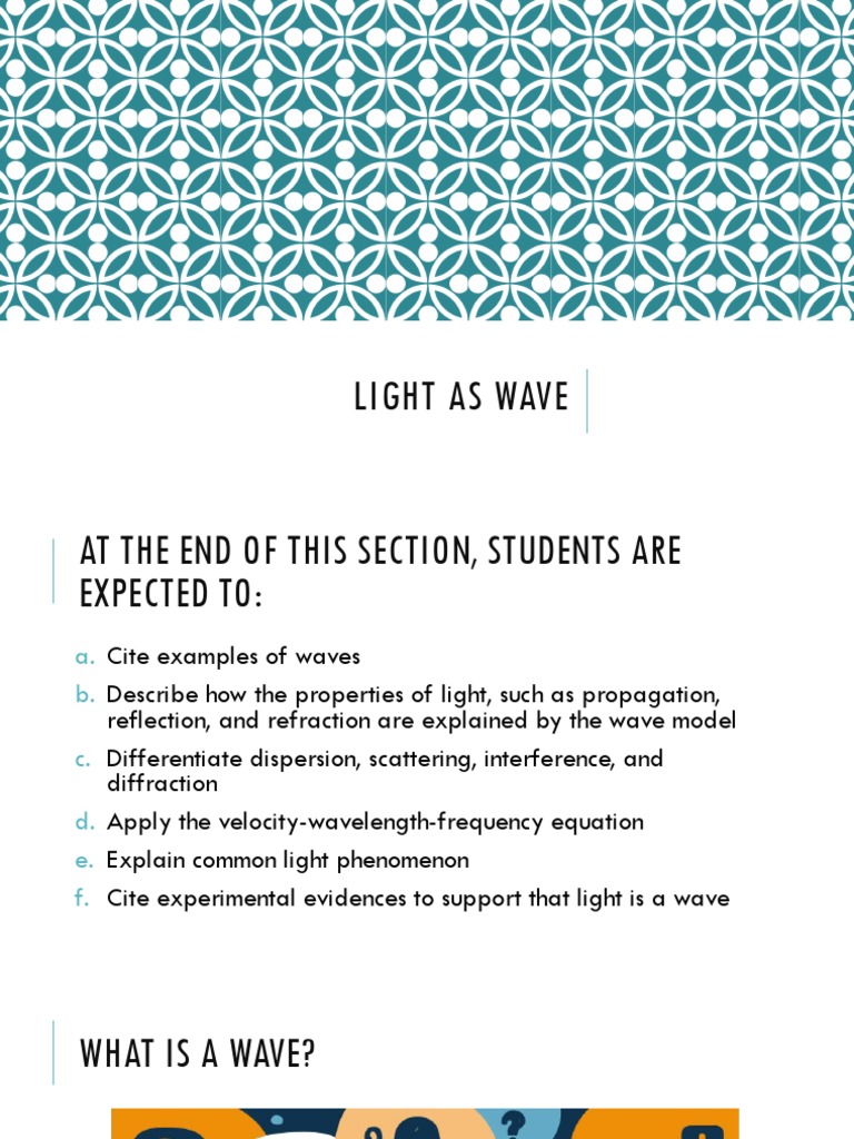 Light As Wave | PDF | Waves | Light