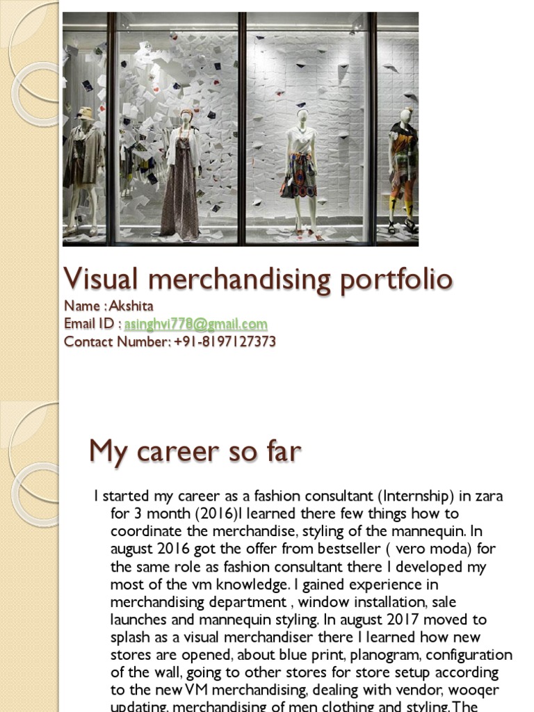 Visual Merchandising Portfolio of Akshita | PDF | Trade | Retailing