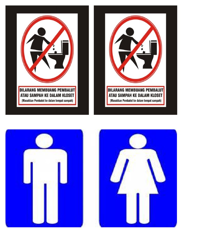 Tanda WC Laki-Laki Dan Wanita | PDF