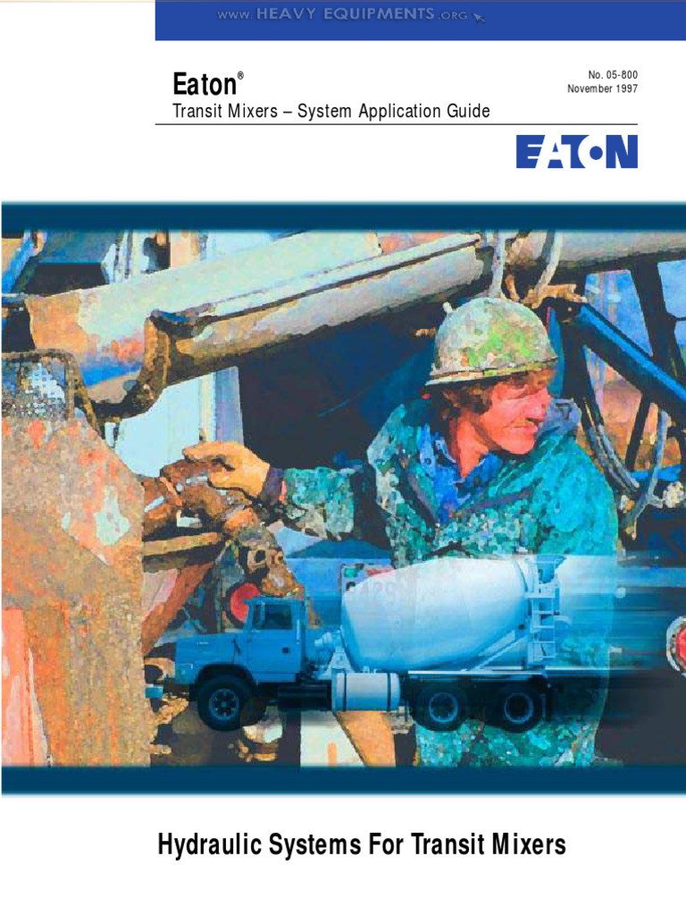 Manual Eaton Hydraulic Systems Transit Mixers Concrete Applications ...