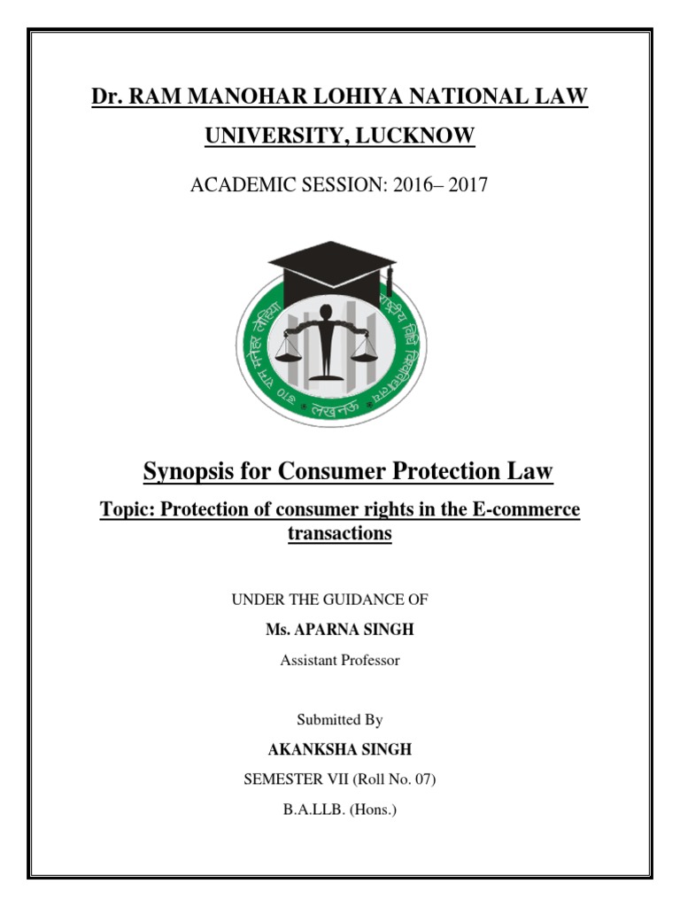 Consumer Protection Law | PDF | E Commerce | Consumer Protection