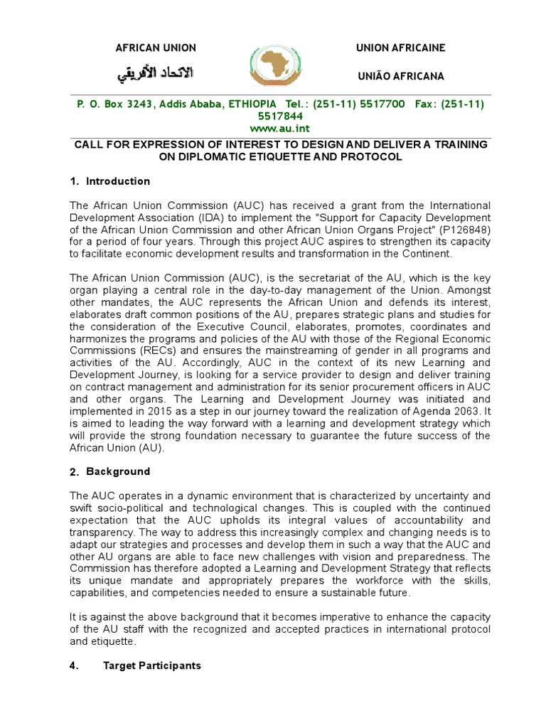 Diplomatic Etiquette and Protocol | PDF | African Union | Etiquette