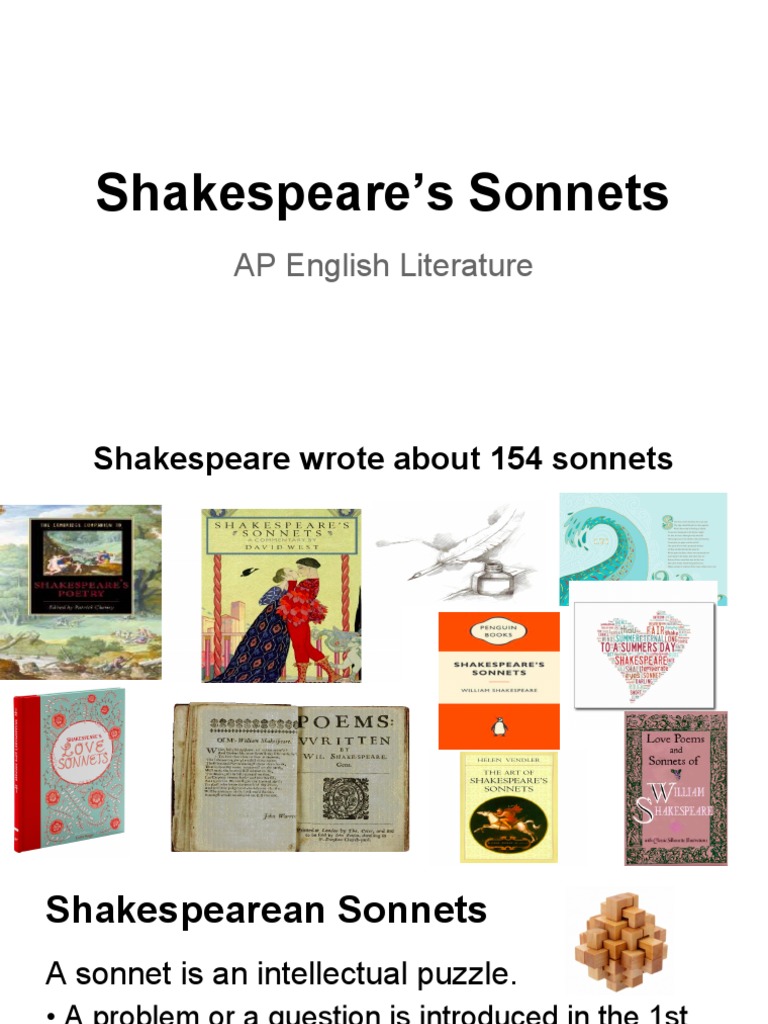 Shakespeare's Sonnets: AP English Literature | PDF | Shakespeare's ...