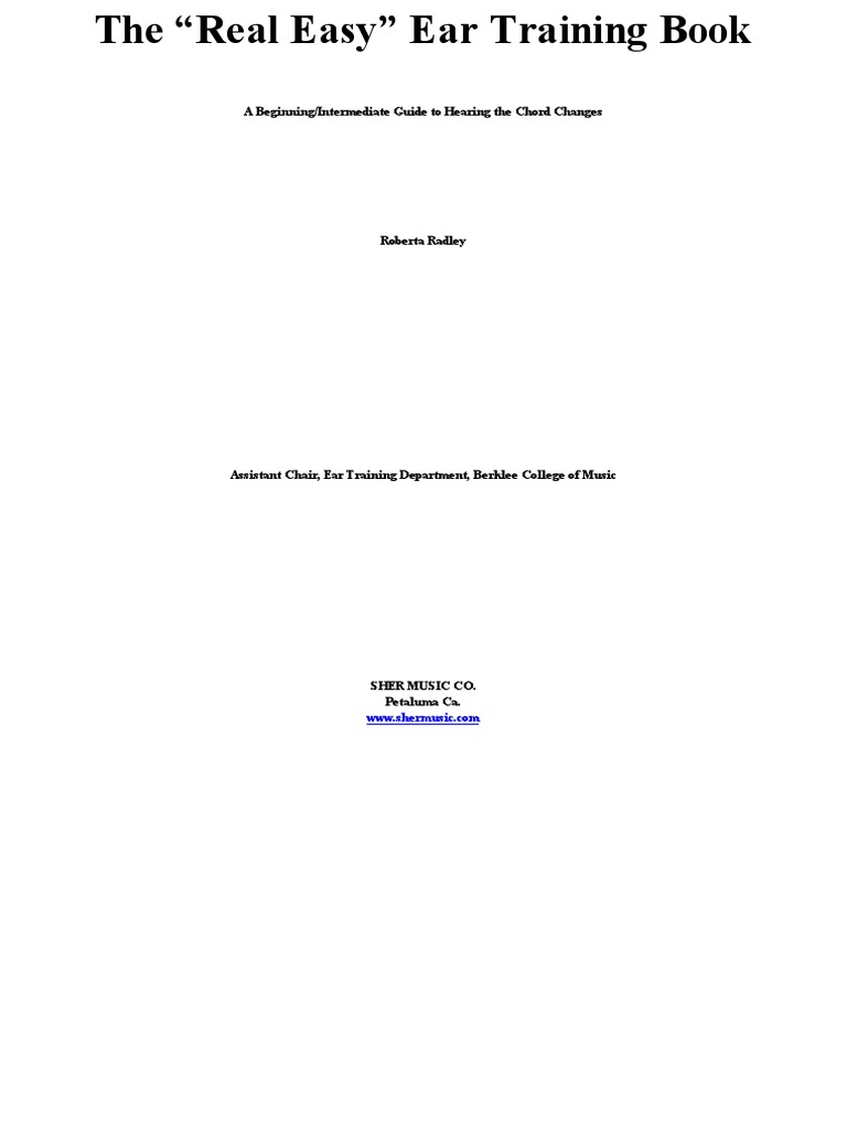 The 'Real Easy' Ear Training Book (Arrastrado) 3 PDF | PDF