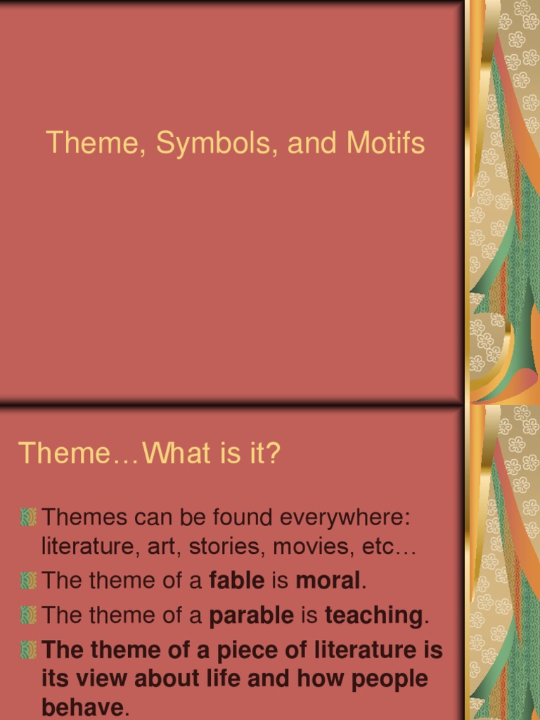 The Me Symbols and Motifs | PDF | Symbols | Reason