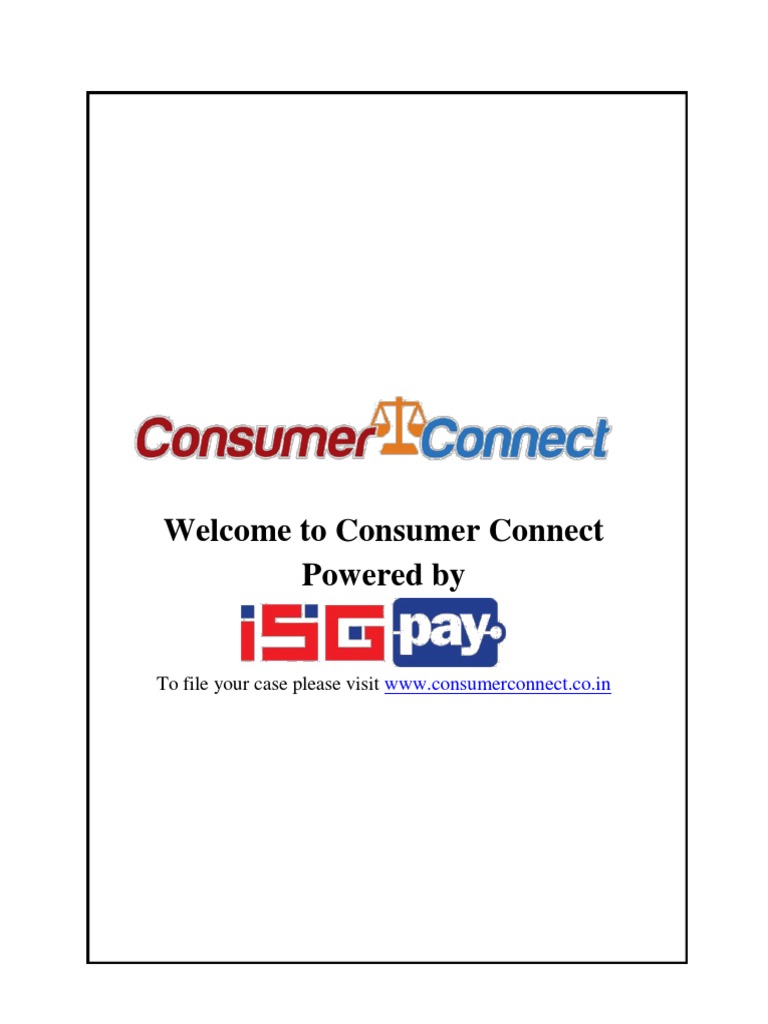 Welcome To Consumer Connect Powered By: To File Your Case Please Visit ...