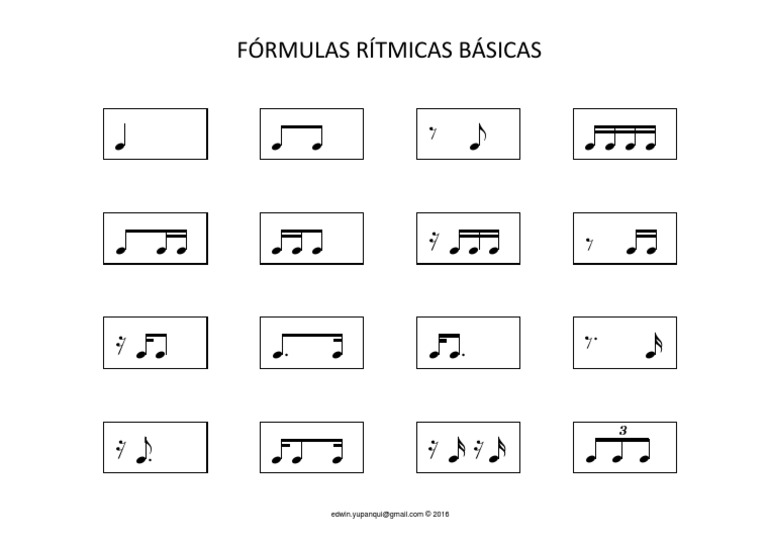 Fórmulas Rítmicas Básicas PDF | PDF