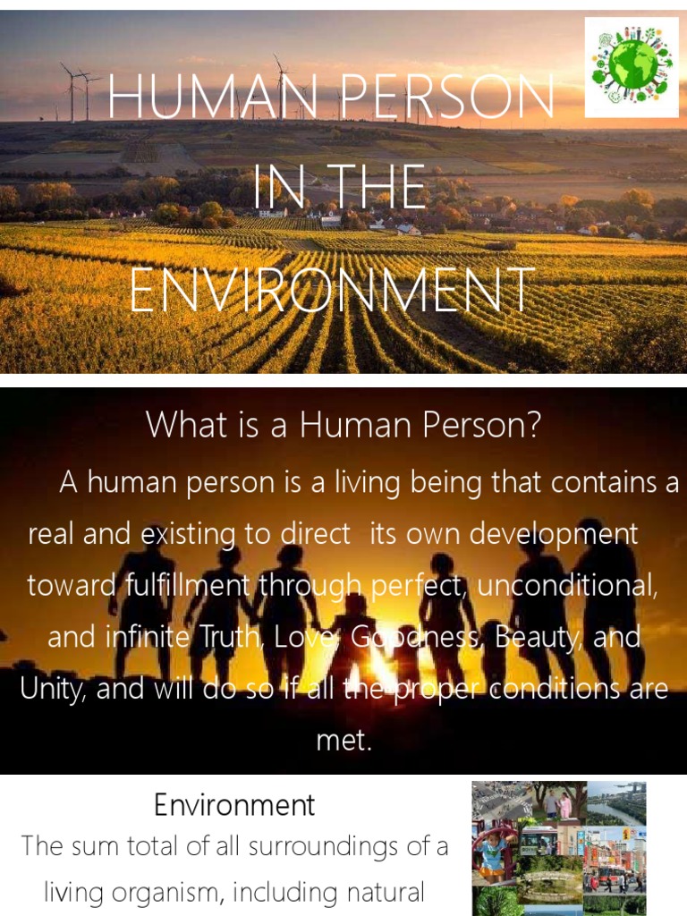 Human Person in The Environment | PDF | Ecology | Philosophical Theories