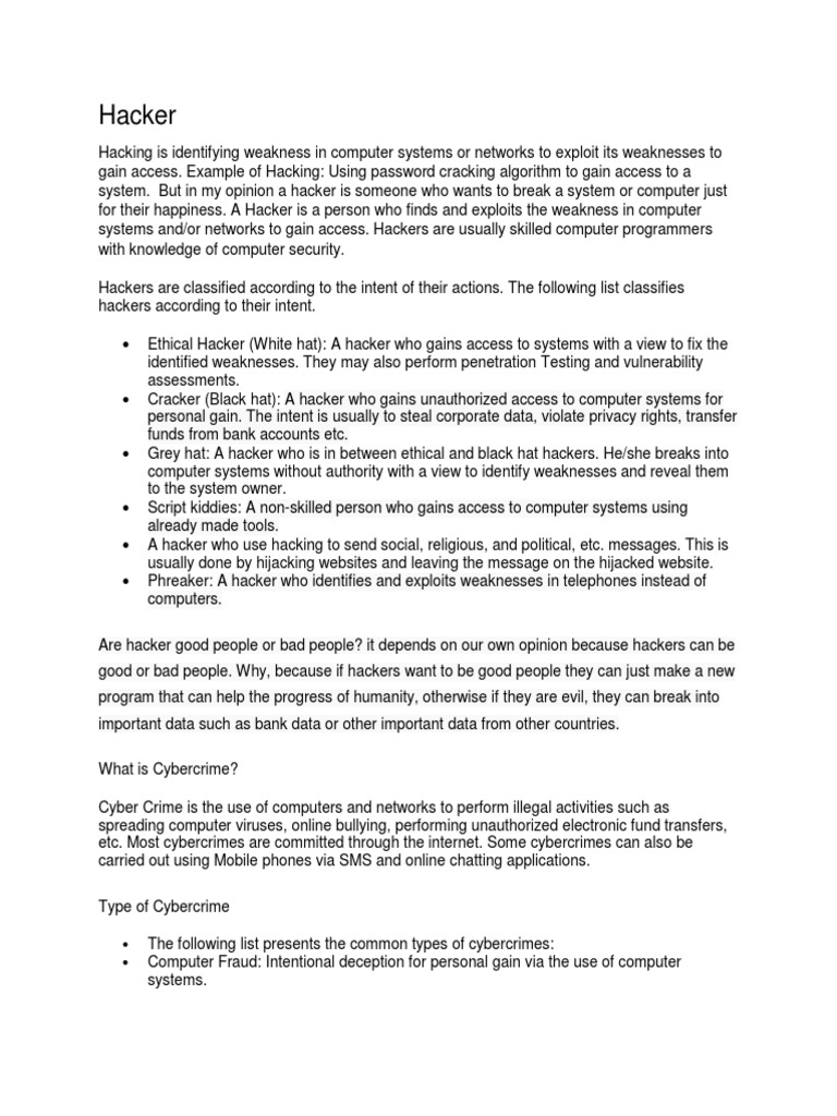 Hacker PDF | PDF | Security Hacker | Cybercrime