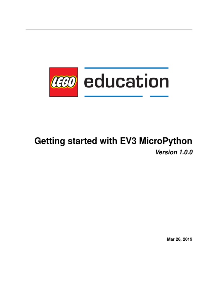 Getting Started With Ev3 Micropython | Download Free PDF | Electric ...