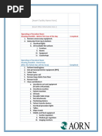 Sterile Processing Checklist | PDF | Sterilization (Microbiology ...