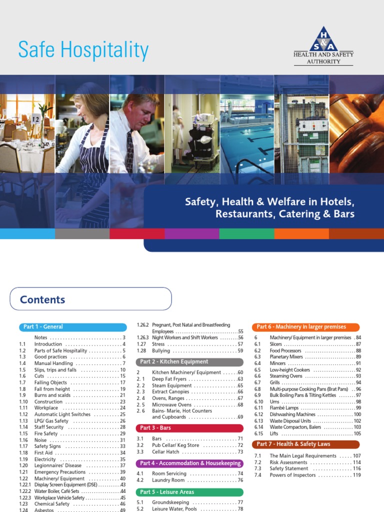 Safe Hospitality: Safety, Health & Welfare in Hotels, Restaurants ...