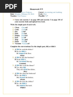 Spanish Worksheet 1 - Familiar Commands | PDF