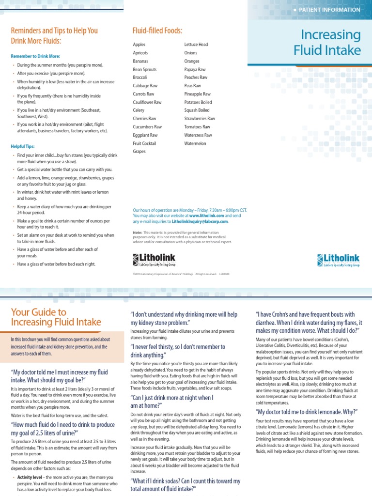 Increasing Fluid Intake: Reminders and Tips To Help You Drink More ...