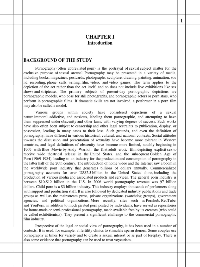 Thesis Pdf Sex Human Sexuality