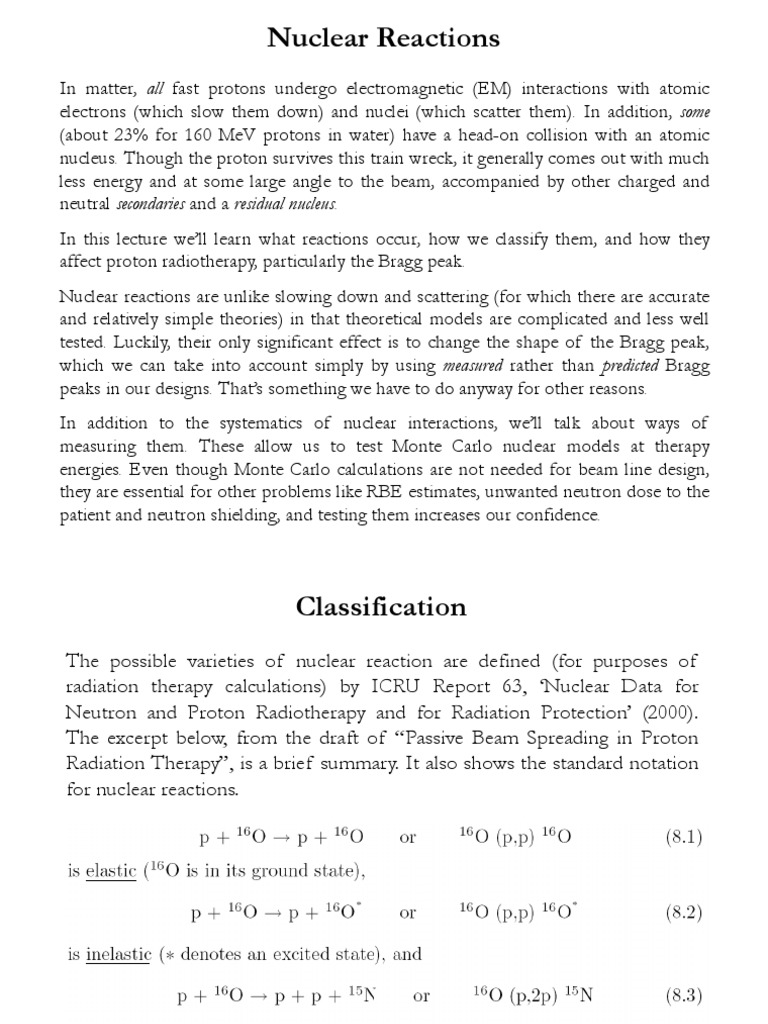 Reaction | PDF | Nuclear Reaction | Neutron
