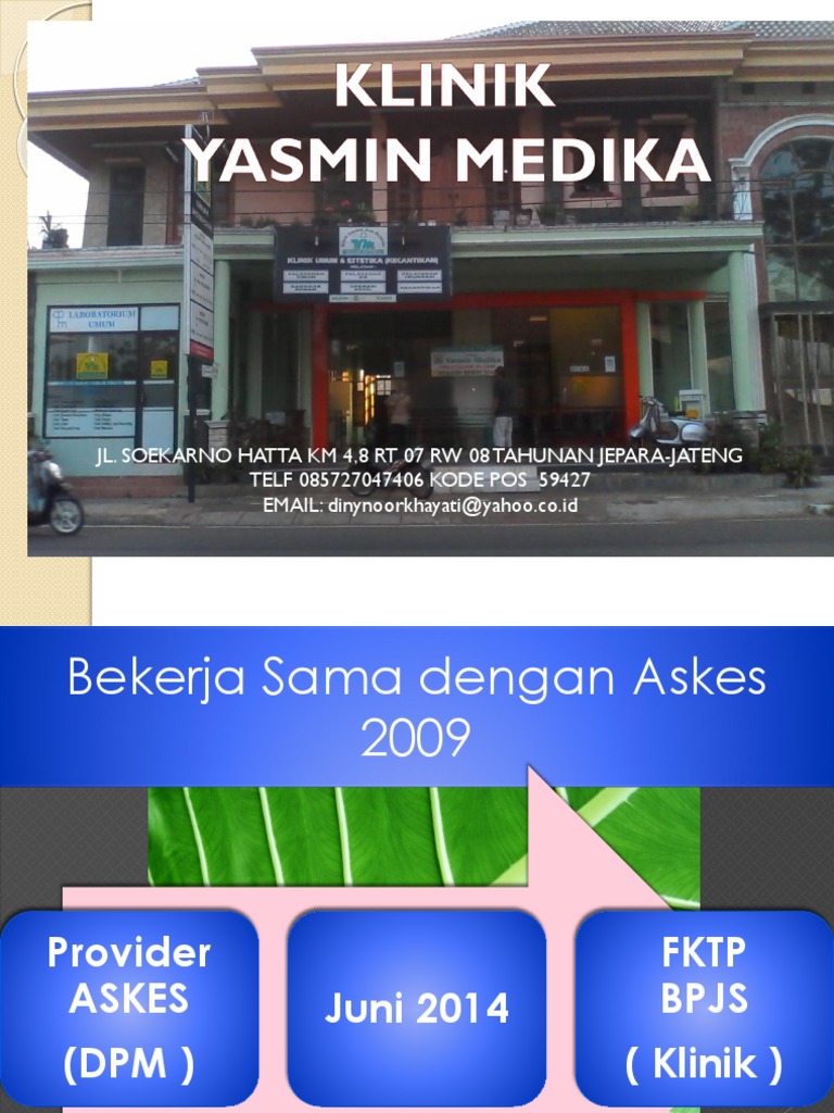 Klinik Yasmin Medika Profil Layanan Kesehatan Terpadu Untuk Masyarakat