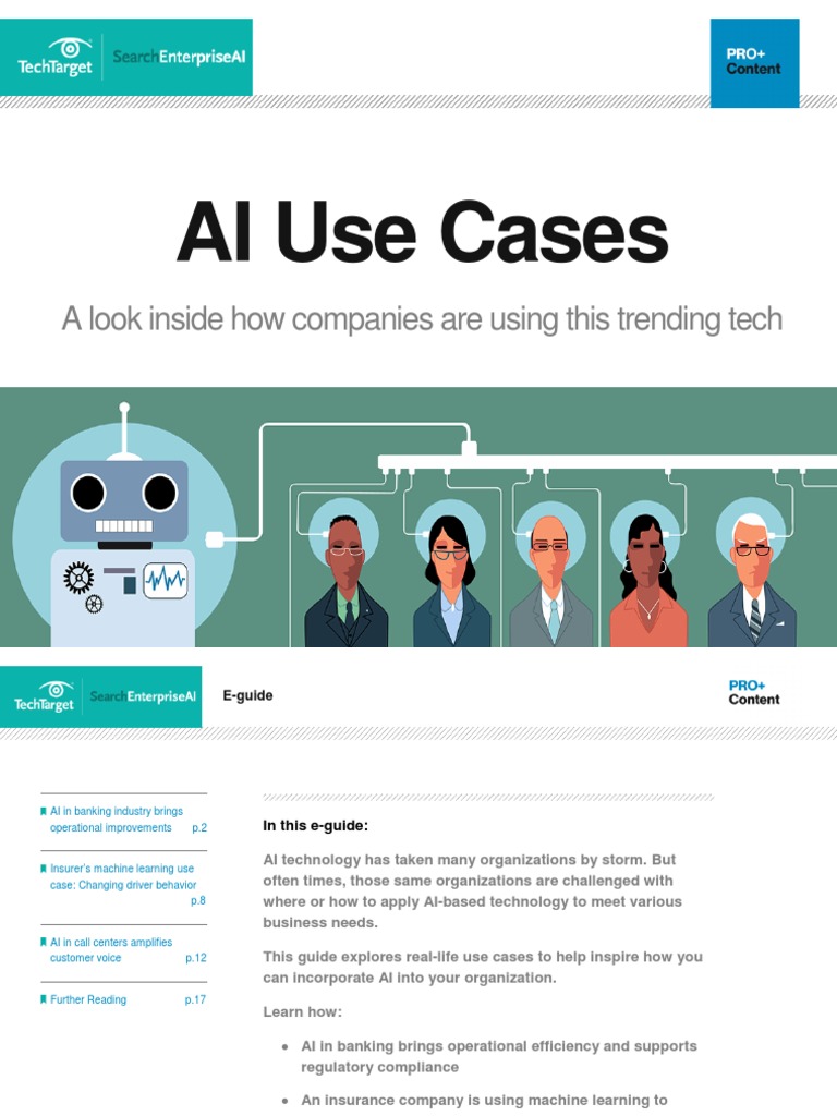 AI Use Cases | PDF | Artificial Intelligence | Intelligence (AI ...