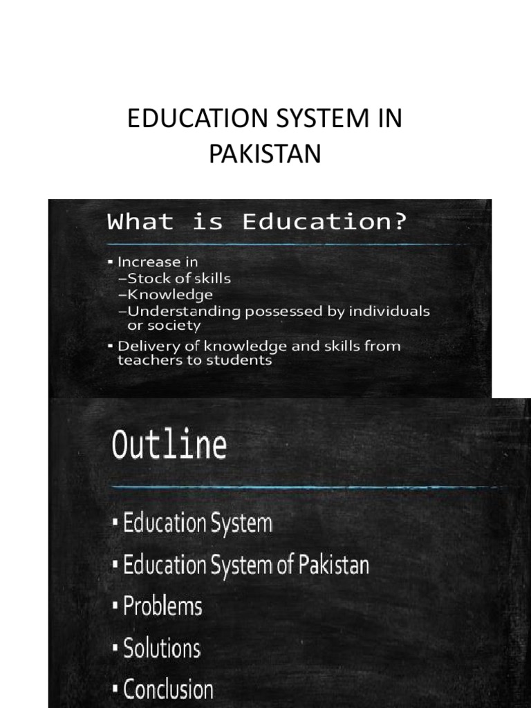 Education System in Pakistan | PDF | Further Education