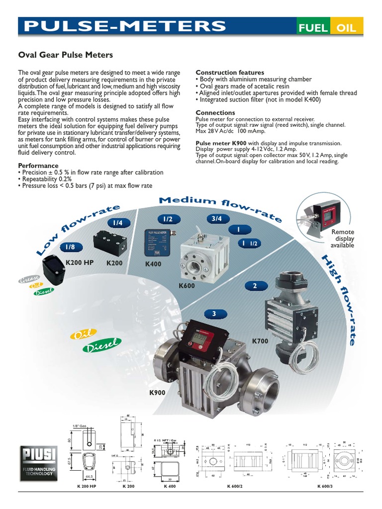 Pulse Meter | PDF | Flow Measurement | Liquids