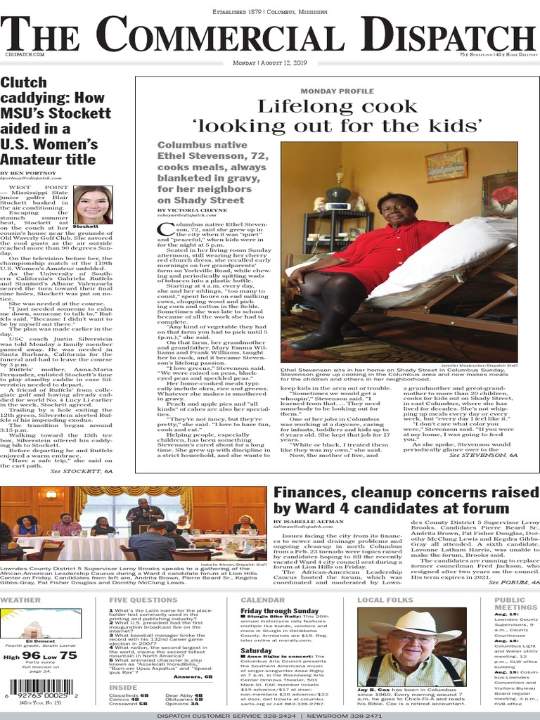 Commercial Dispatch Eedition 8-12-19 | PDF | United States Postal Service