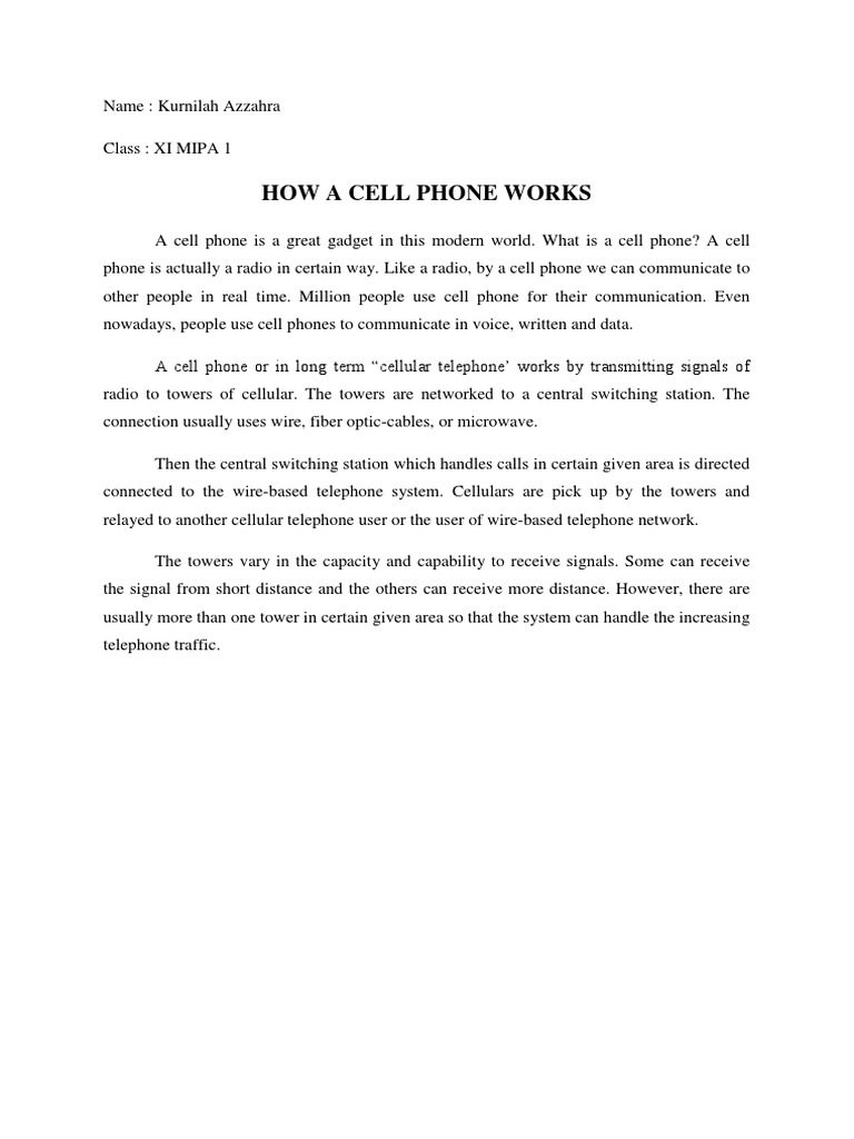 How A Cell Phone Works | PDF