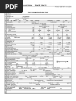 TEMA Heat Exchanger Specification Sheet | PDF | Heat Exchanger | Pressure